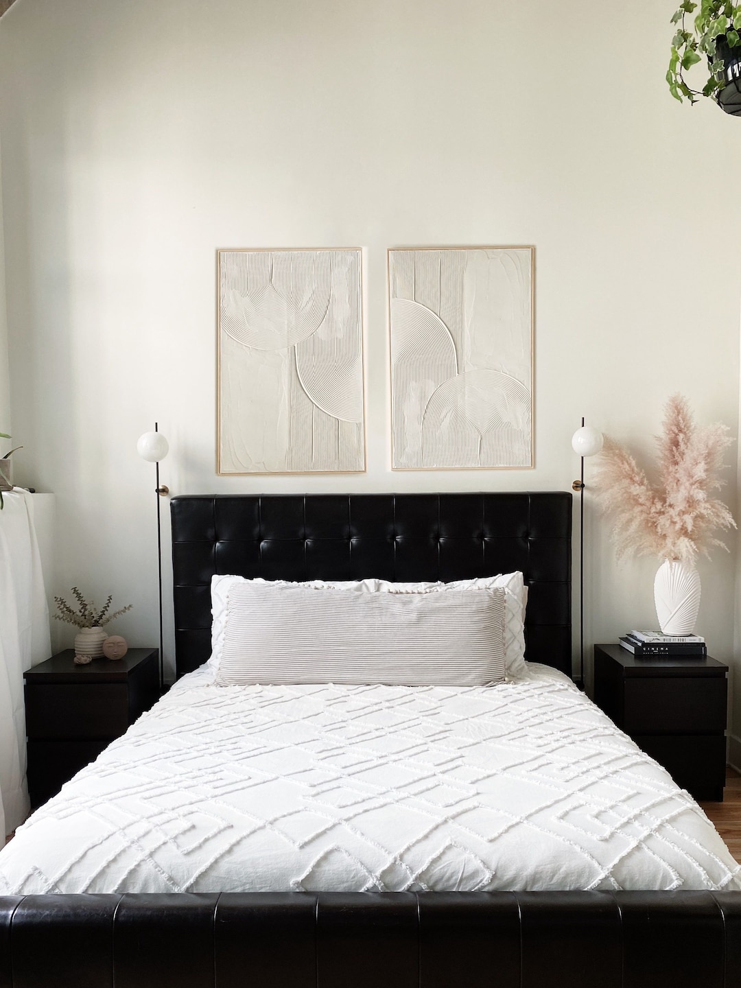 Framed Abstract Plaster Wall Art | Fluted | 3d Wall Art | Plaster Art ...