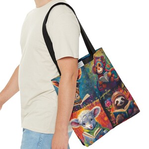 Teacher Tote, Reading Ignites Imagination Tote, Animal Tote, Back to ...