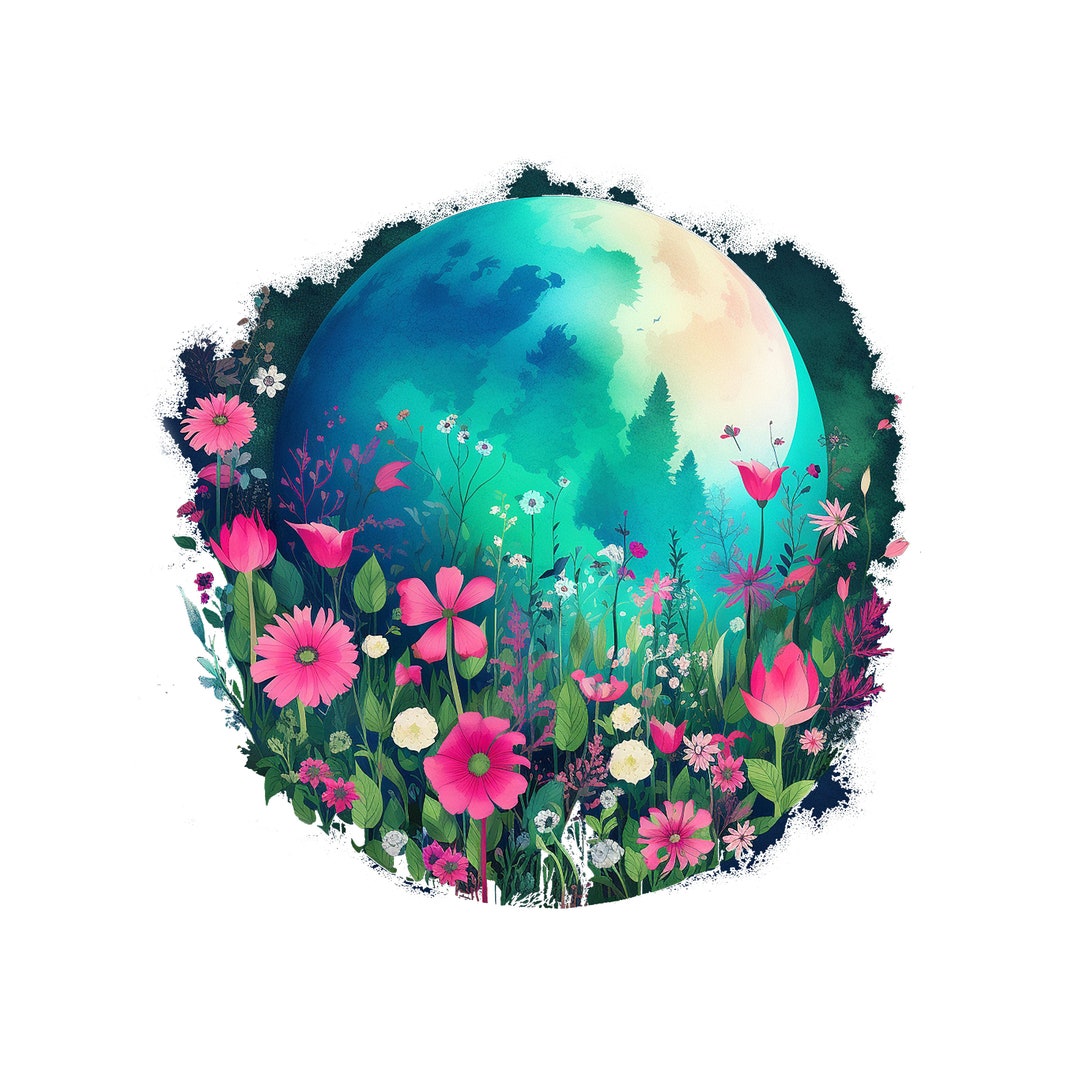 Earth Day PNG, Blooming Planet: Celebrating Earth Day With a Flowery ...