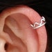Fake Helix Ring Helix HoopsTwo Ring Helix Ear Cuff Silver | Etsy