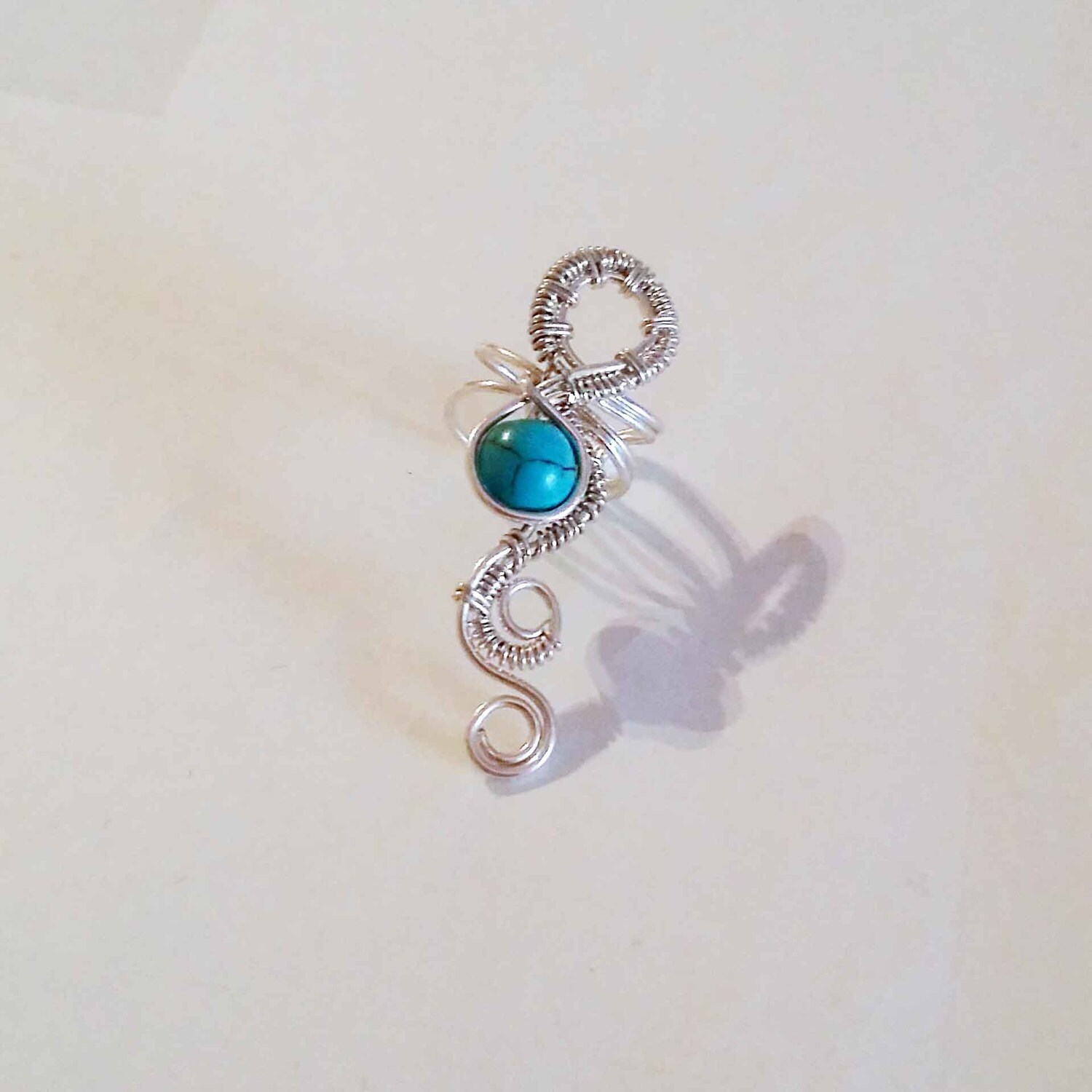 Silver Ear Cuff Infinity Ear Cuff Silver Infinity Bow Ear | Etsy