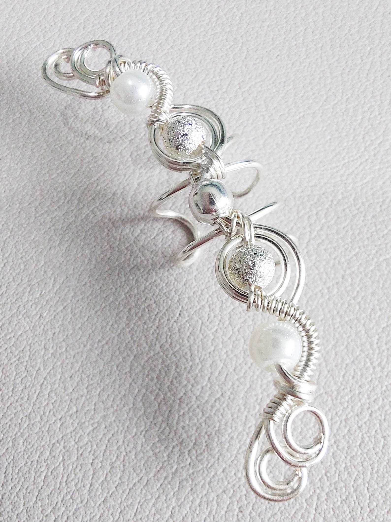 Silver Ear Cuff Silver Plated Elegant Ear Wrap - Etsy