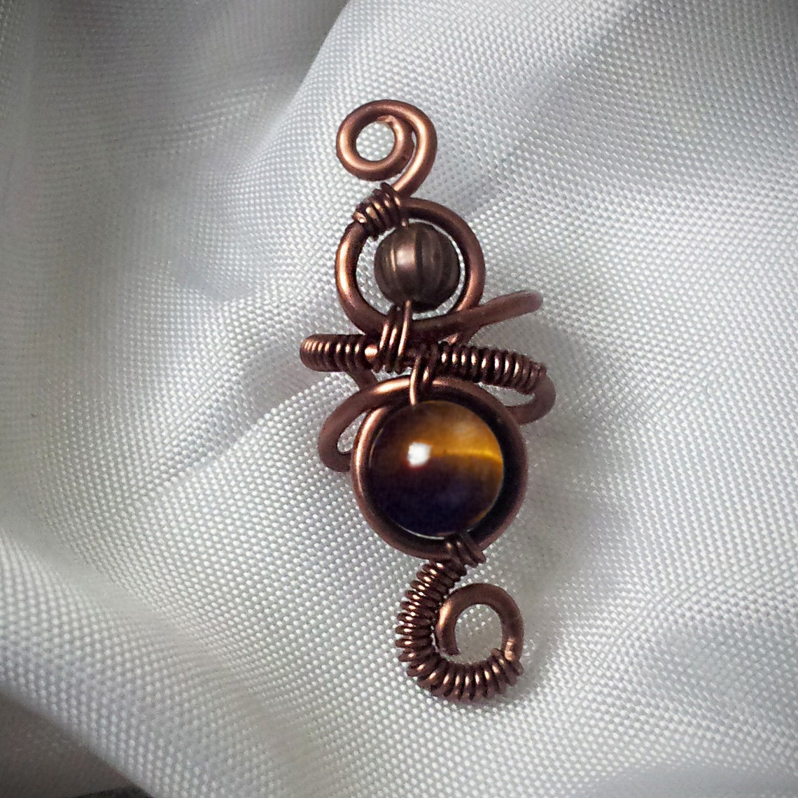 Ear Cuff Antique Copper Tigers Eye Ear Wrap - Etsy