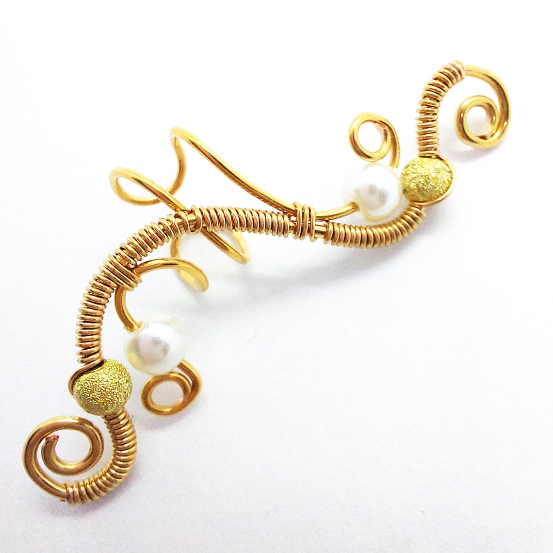 Gold Ear Cuff Elegant 24K Gold Plated Ear Wrap - Etsy