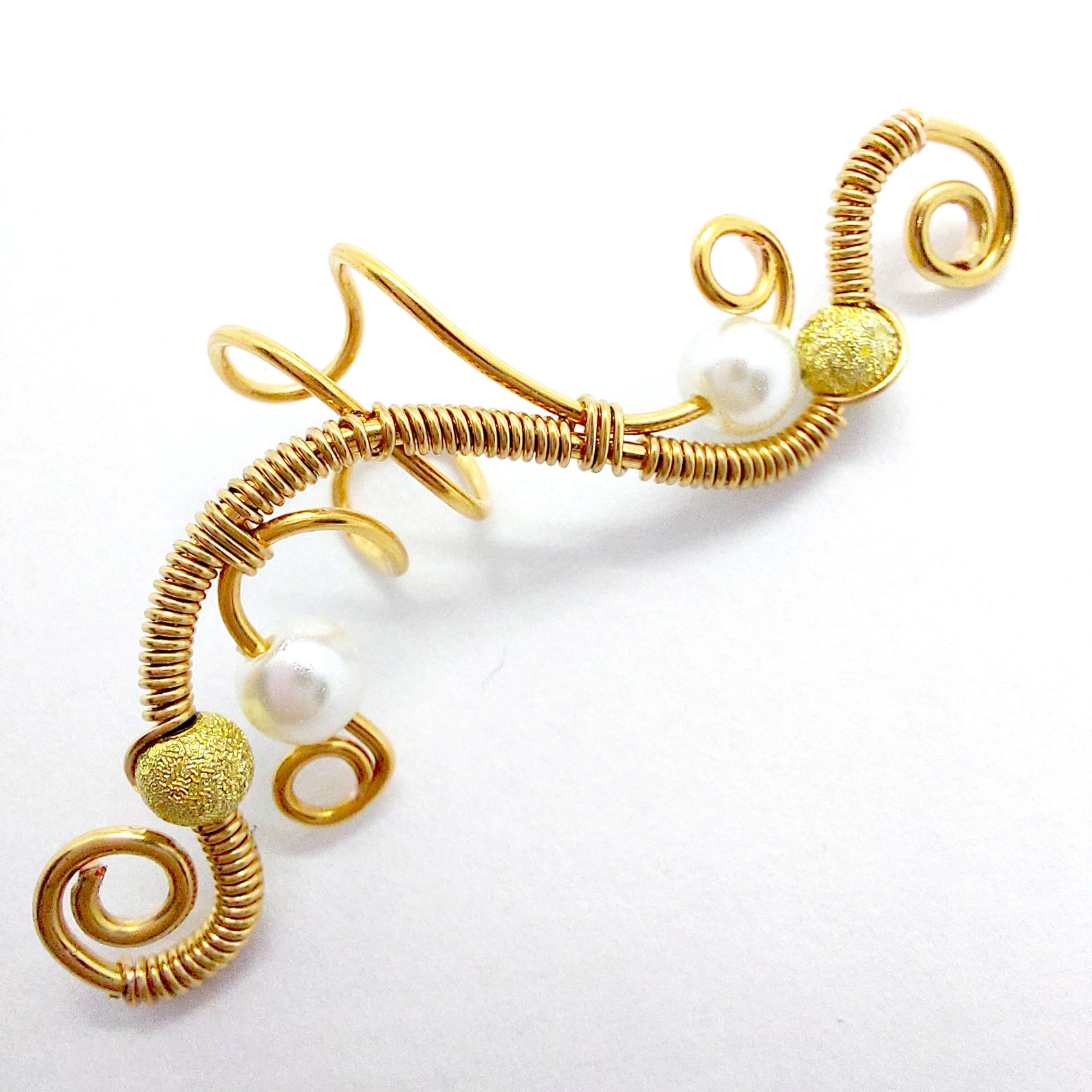 Gold Ear Cuff Elegant 24K Gold Plated Ear Wrap - Etsy