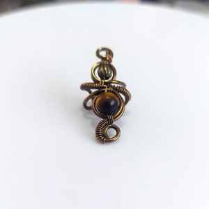 Ear Cuff Antique Copper Tigers Eye Ear Wrap - Etsy