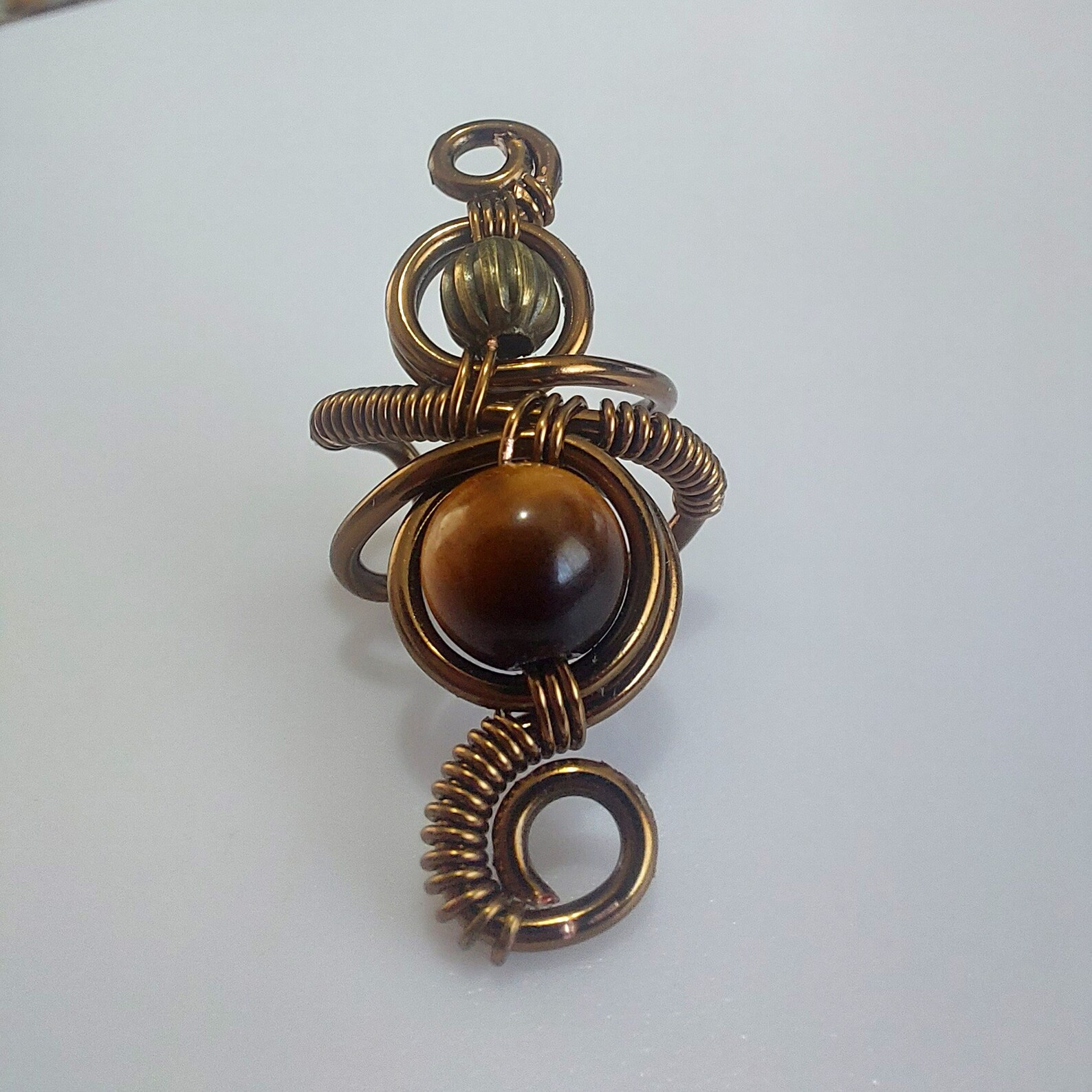 Ear Cuff Antique Copper Tigers Eye Ear Wrap - Etsy