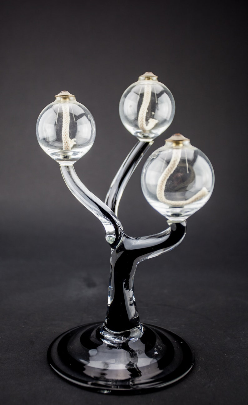 Polish Made Glass Oil Lamp - Etsy