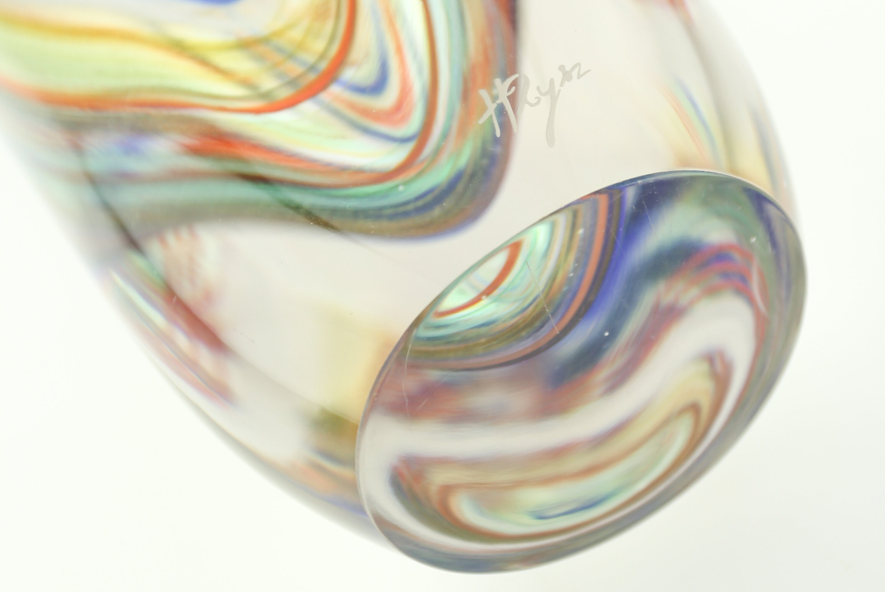 Rysz Glass Vase, Heavy - Etsy