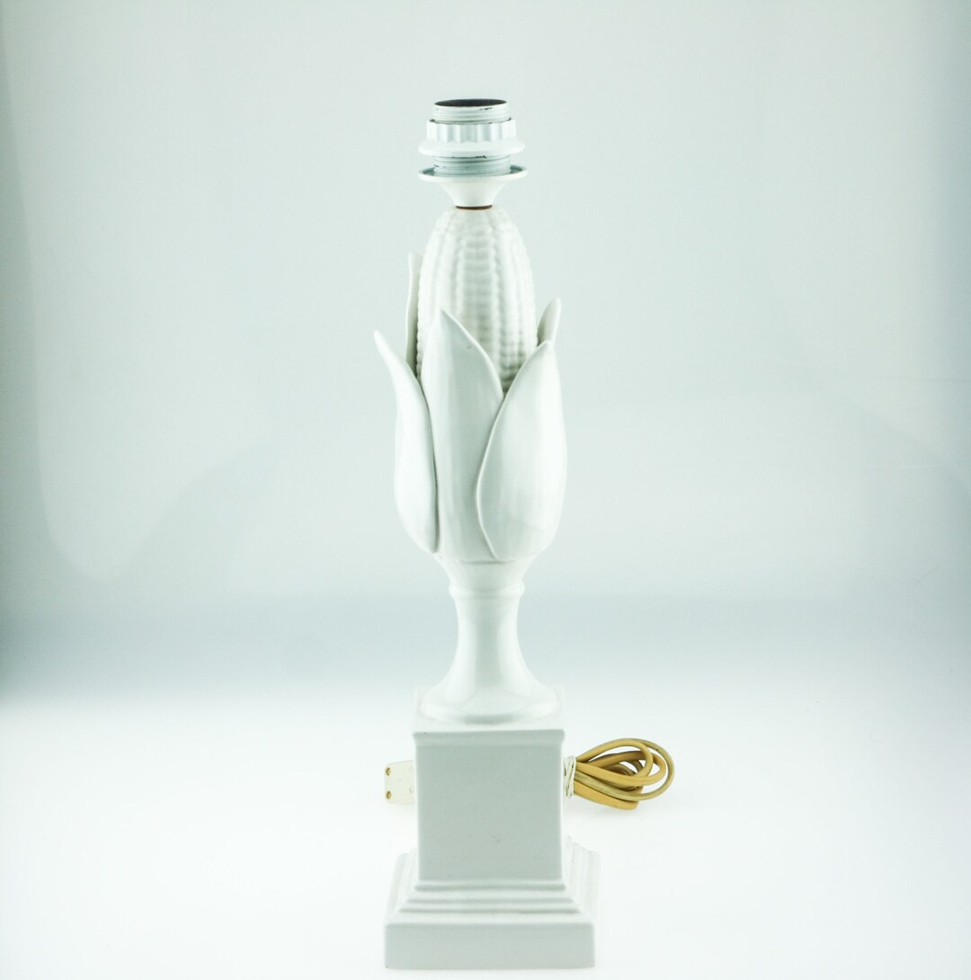 Midcentury 2 Italian Lamp Base Corn or Maize - Etsy