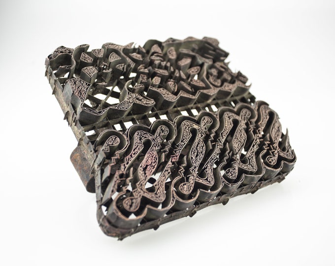 Traditional Batik Stamp 6 X 7" Vintage Indonesian Copper Sarong Tjap ...