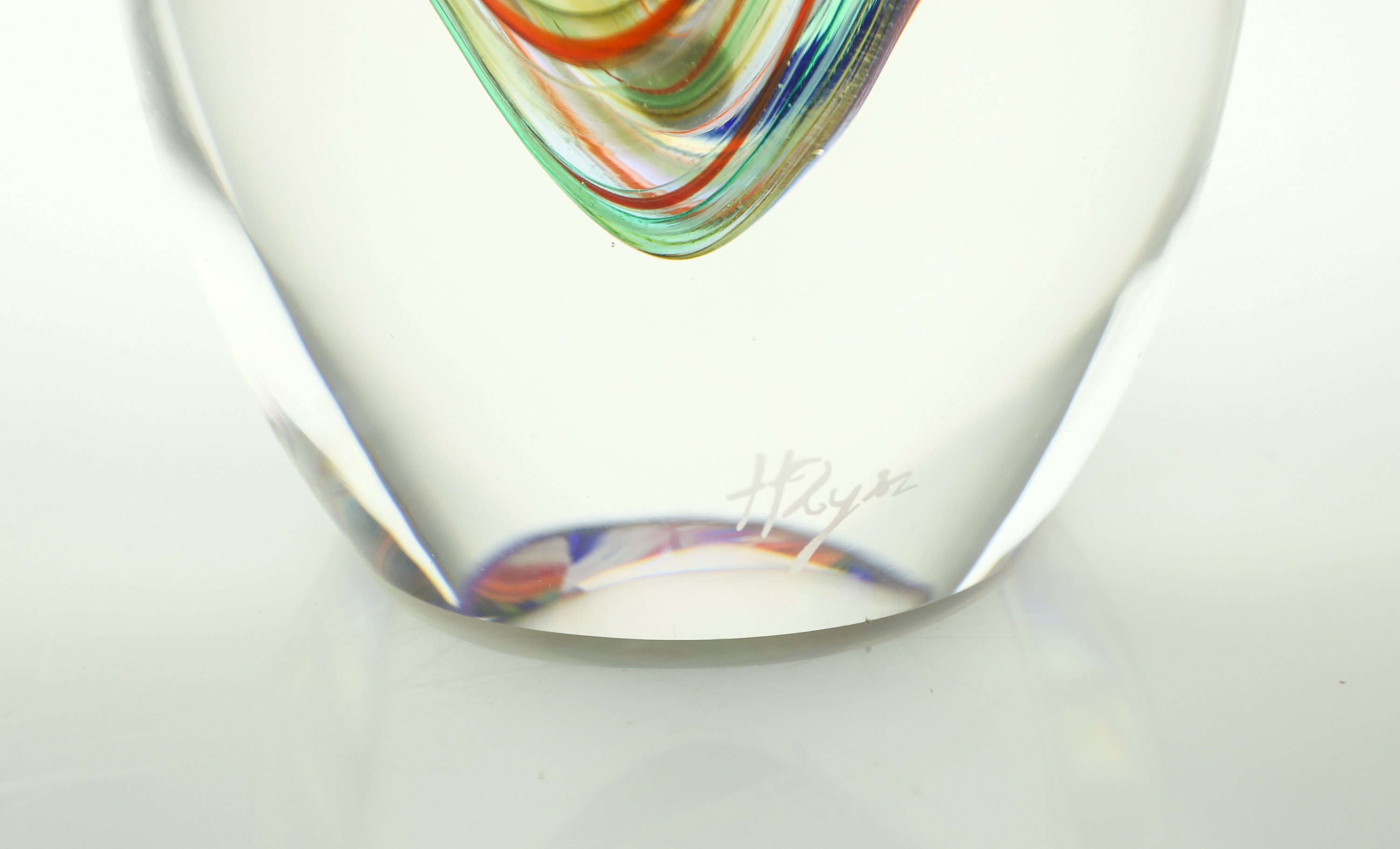 Rysz Glass Vase, Heavy - Etsy