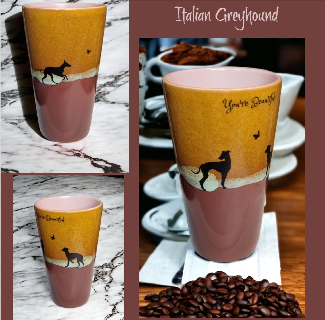 Italian Greyhound Cup 280ml - Etsy