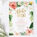 Aloha Tropical Hawaiian Party Welcome Sign, Instant Download / Tropical ...