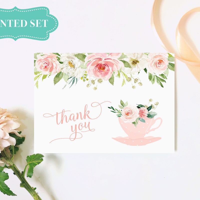 Tea Thank You Cards - Etsy