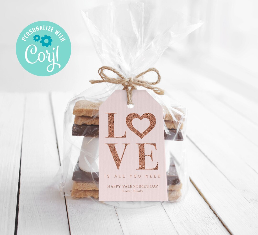 Love is All You Need Printable Valentine's Day Treat Tags / Valentine's ...