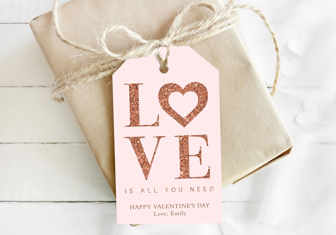 Love is All You Need Printable Valentine's Day Treat Tags | Etsy