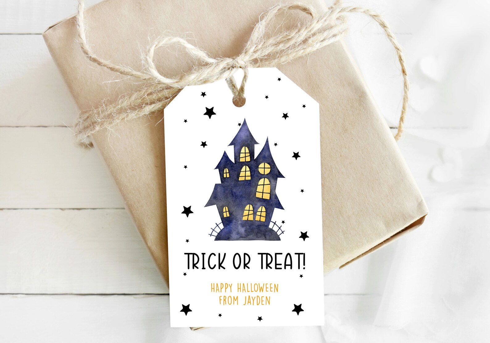 Cute Editable Halloween Treat Tags / Printable Halloween Party - Etsy