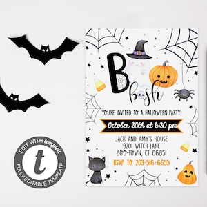 Halloween Party Invitation Printable Template / Boo Bash - Etsy