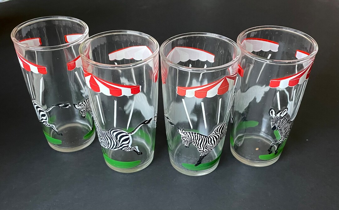 Vintage 4 Zebra Glasses - Etsy