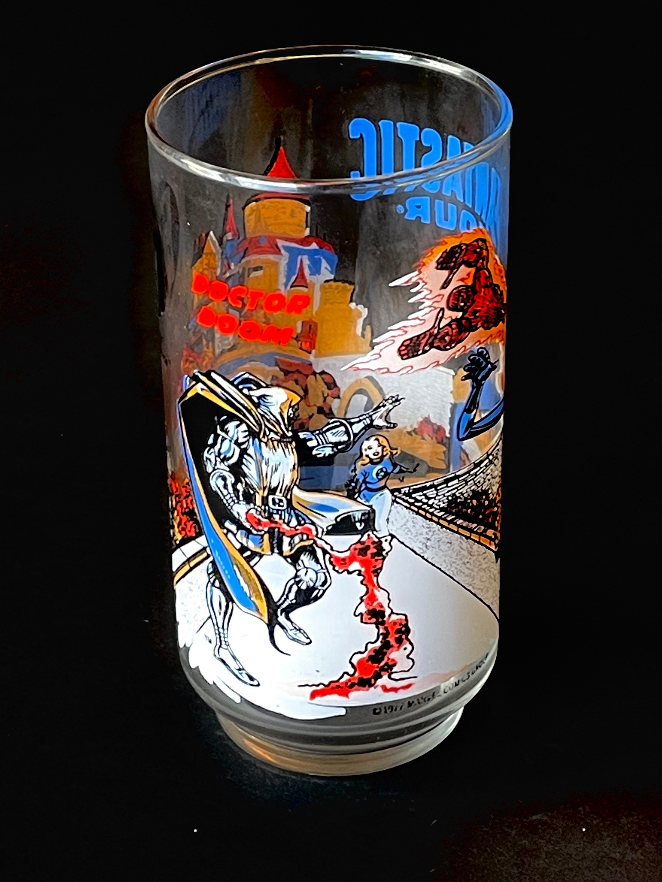 1977 Two Superhero Glass Tumblers - Etsy