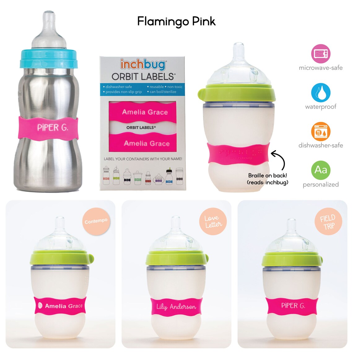 Personalized Orbit Labels 2.0 for Baby Bottles and Sippy Cups - Etsy