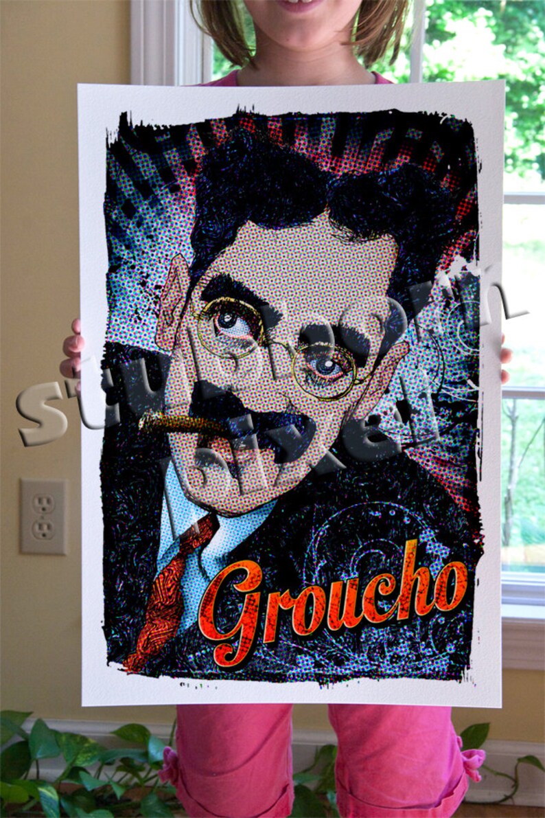 GROUCHO MARX Pop Art Archival Giclee Art Print - Etsy