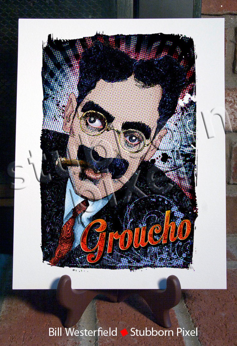GROUCHO MARX Pop Art Archival Giclee Art Print - Etsy