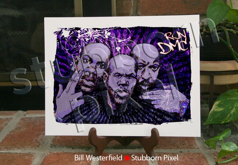 RUN DMC Pop Art, Archival Giclee Art Print - Etsy