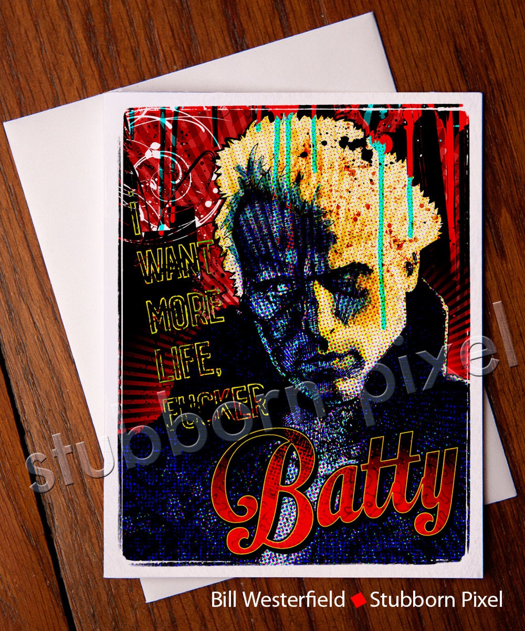 ROY BATTY - Blade Runner Greeting Card, Blank Card - Etsy