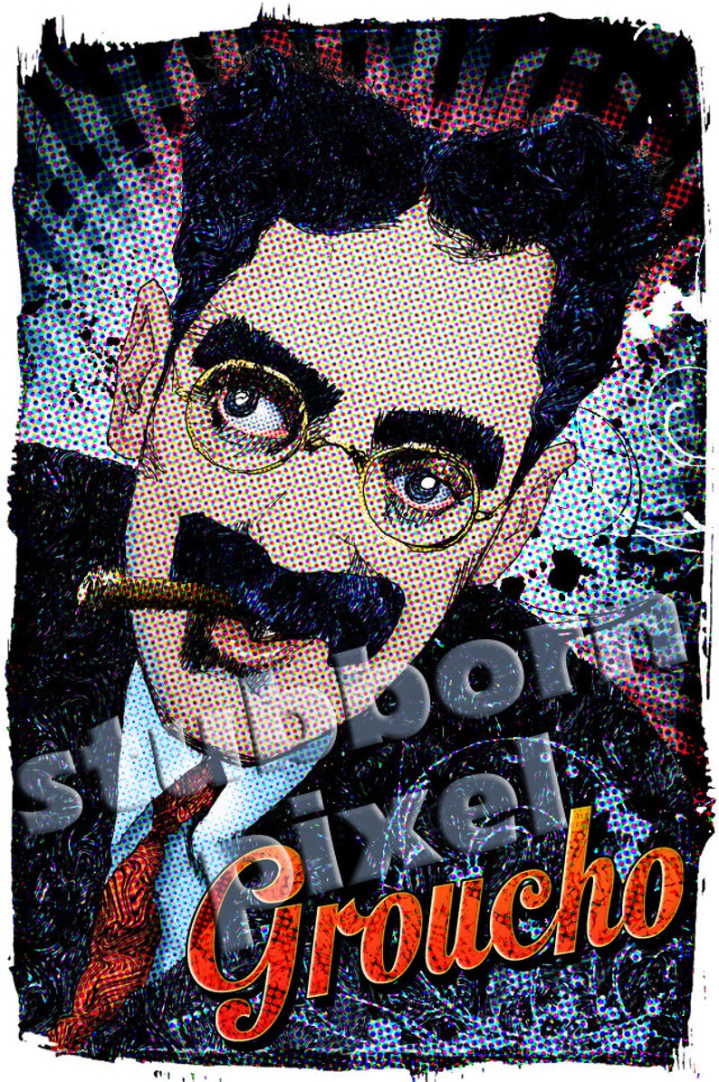 GROUCHO MARX Pop Art Archival Giclee Art Print - Etsy