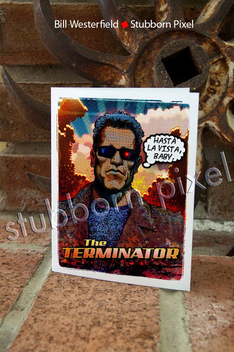 THE TERMINATOR - Greeting Card, Blank Card - Etsy