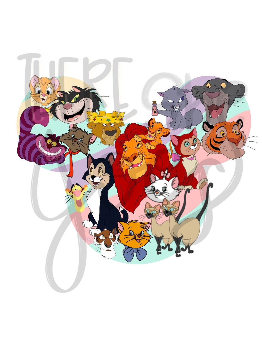 All Things Cats PNG File, Digital Character Cats, Cats Mouse Head ...