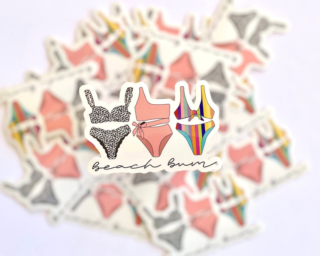 Beach Bum Decal, Fun and Trendy Decal, Summer Decal, Beach Decal ...