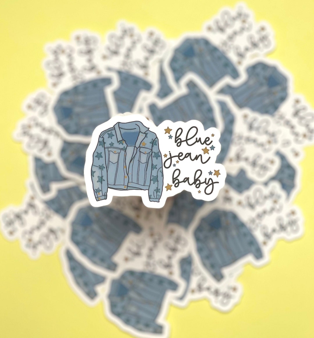 Blue Jean Baby Decal, Fun and Trendy Decal, Jean Jacket Decal, Matte ...