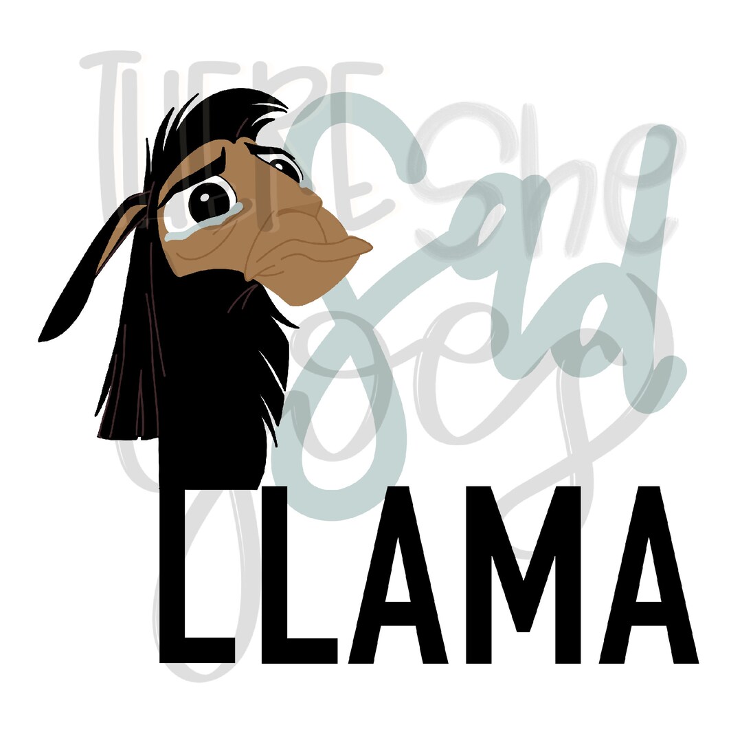 Sad Llama PNG File, Digital Kuzco, Emperor's New Groove Sublimation - Etsy
