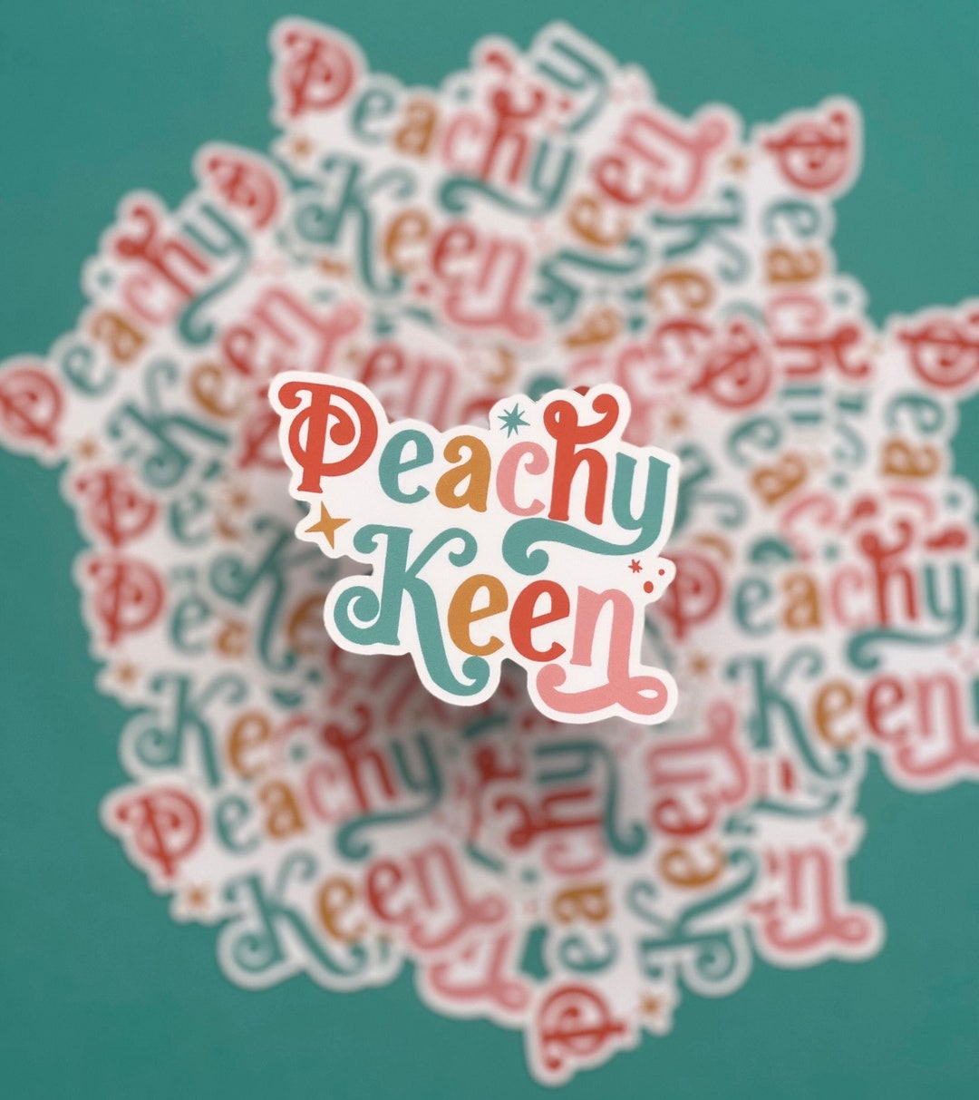 Peachy Keen Decal, Fun and Trendy Decal, Stardust Decal, Matte Decal ...
