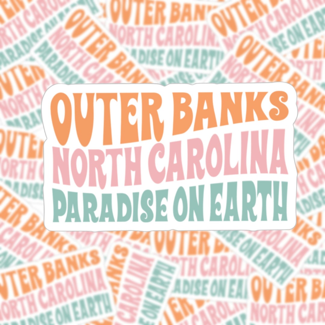 Outer Banks Decal, North Carolina Decal, Paradise on Earth Decal, OBX ...