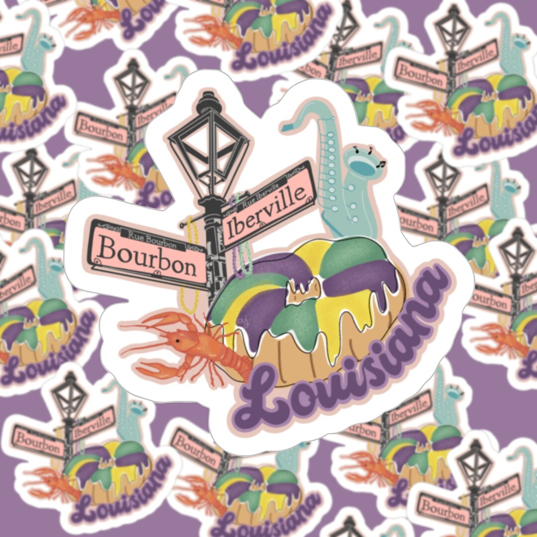 Louisiana Decal, Fun and Trendy State Decal, NOLA Decal, Matte Decal ...