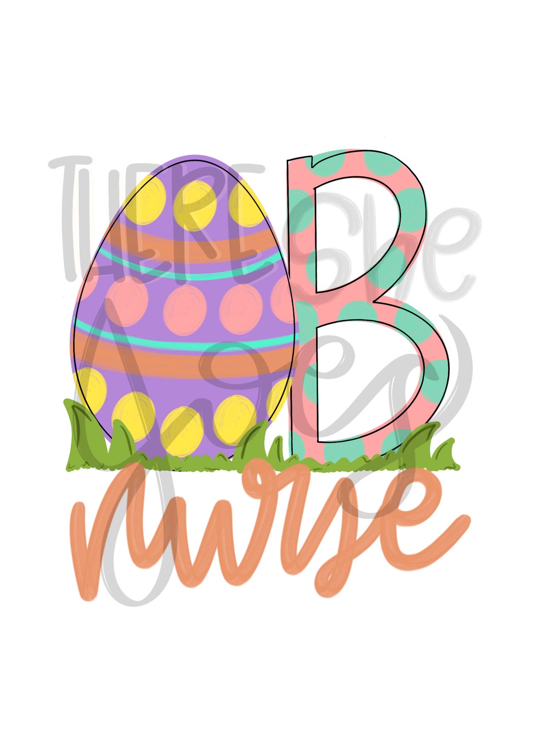 Easter OB Nurse PNG File, Digital Easter Nurse, Happy Easter ...