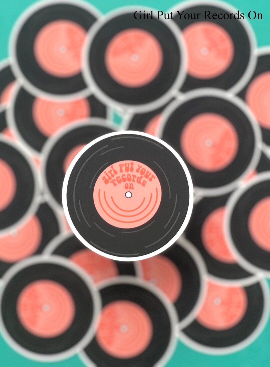 Girl Put Your Records on Decal, Fun and Trendy Decal, Record Decal ...