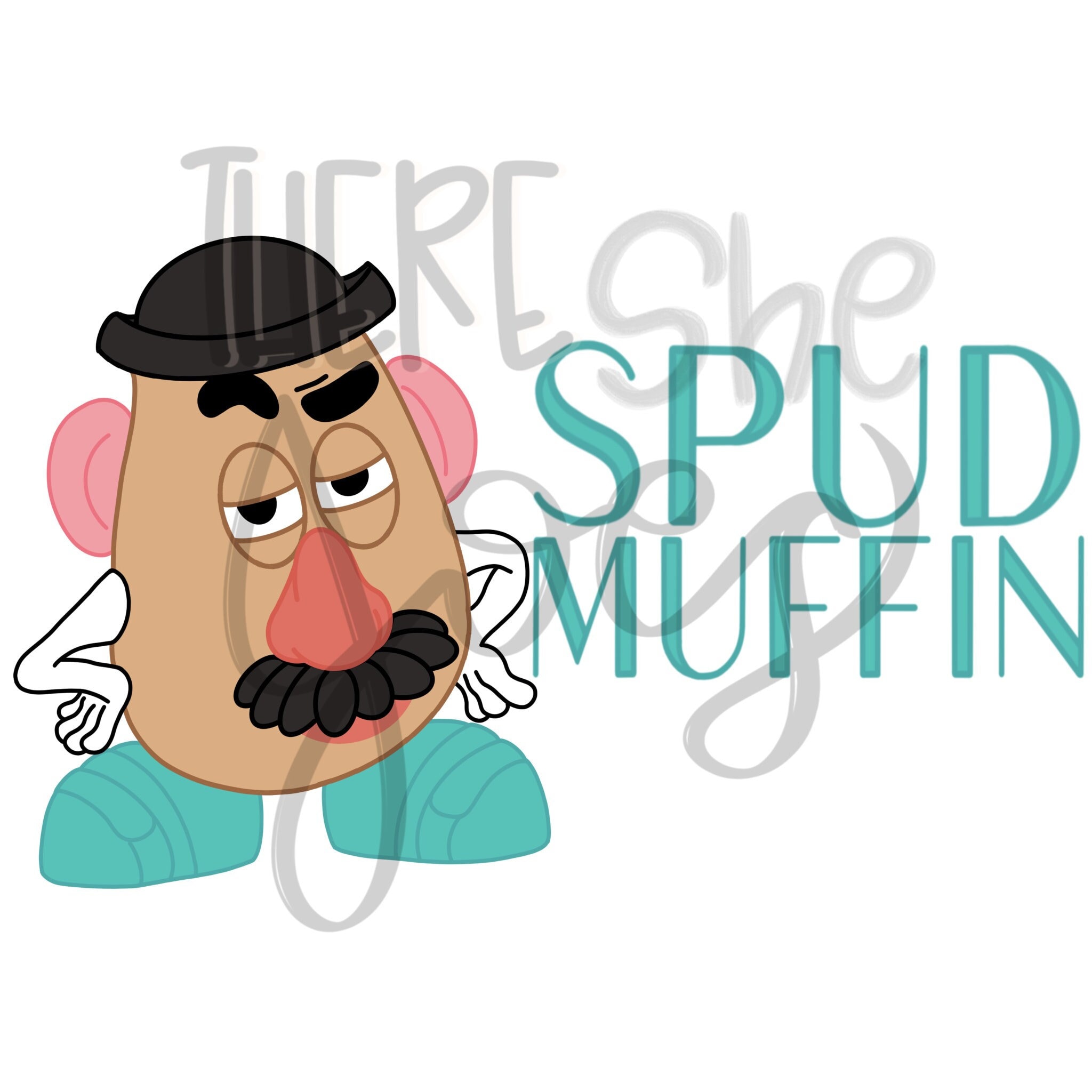 Spud Muffin Archivo PNG Mr Potato Head Digital Sublimación - Etsy México