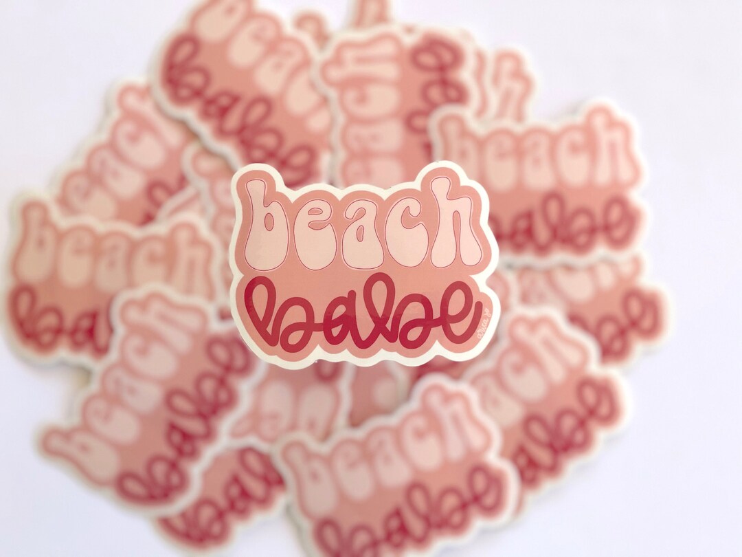 Beach Babe Decal, Fun and Trendy Decal, Summer Decal, Beach Decal ...
