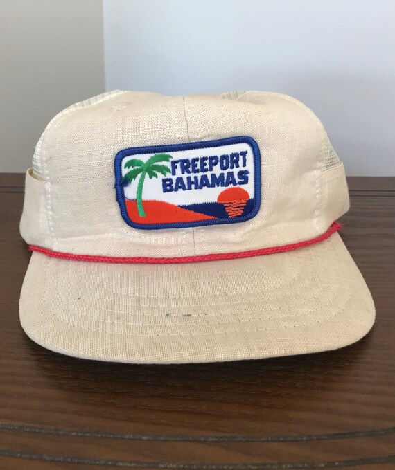 Vintage Freeport, Bahamas SnapBack adjustable hat - 7… - Gem