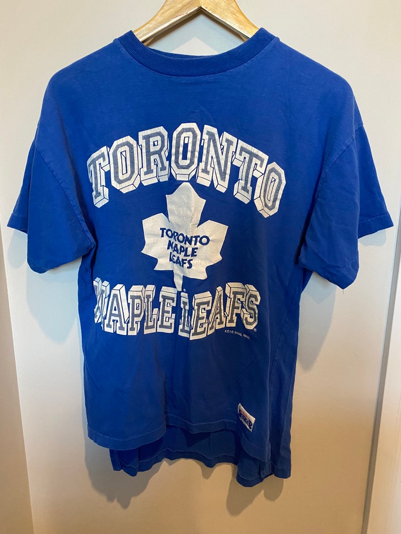 Vintage Toronto Maple Leafs Shirt 1990 SMALL Athletics Softwear Brand ...