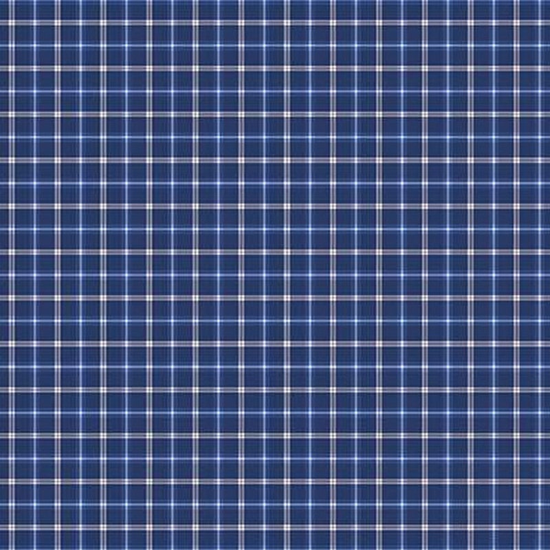 Blue Plaid Fabric - Etsy