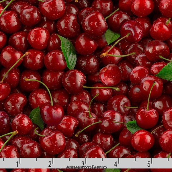 Cherry Fabric - Etsy