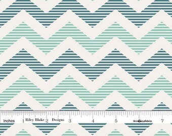 Teal chevron | Etsy