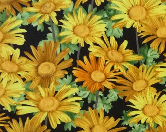 Daisy fabric | Etsy
