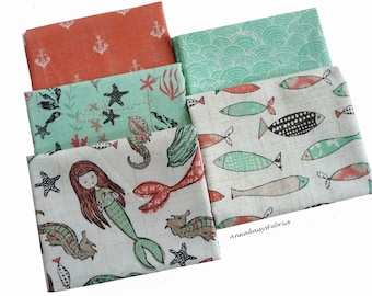 Mermaid fabric | Etsy